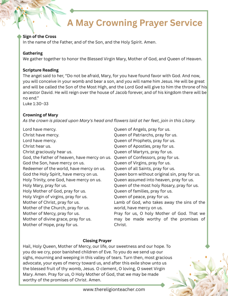 May Crowning Activities