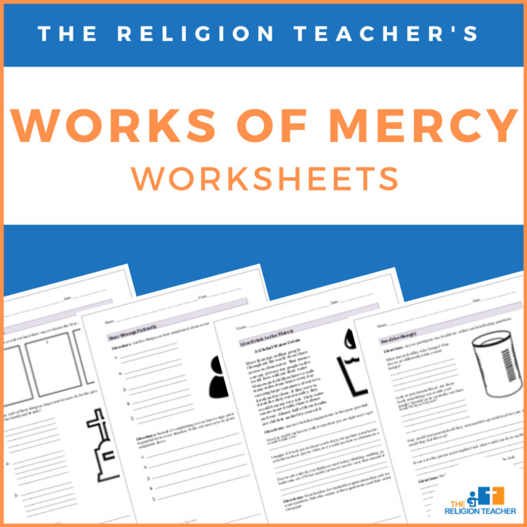 Works of Mercy Worksheets