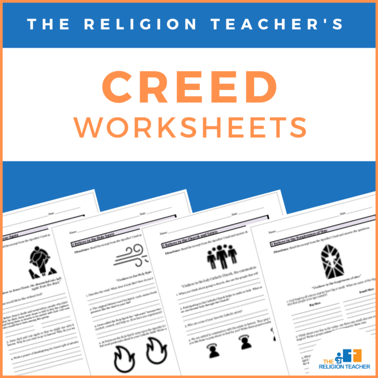 The Religion Teacher's Creed Worksheet | The Religion Teacher ...