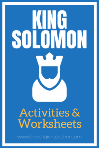 King Solomon Activities & Worksheet | The Religion Teacher | Catholic ...
