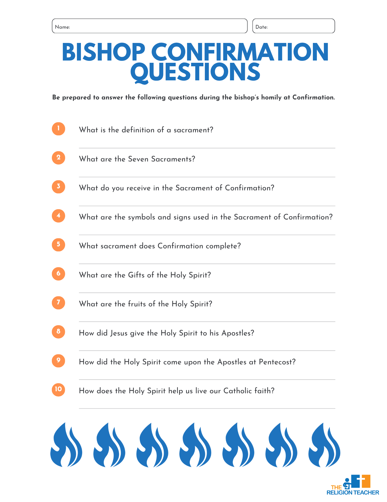 Sacrament of Confirmation Lesson Plan | The Religion Teacher | Catholic ...